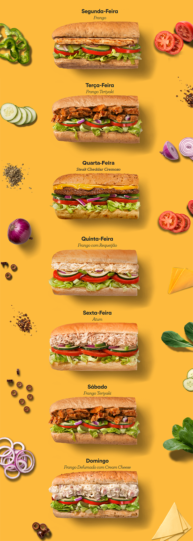 Saboreie o Barato do Dia por apenas R$ 10 no Subway Artur Nogueira