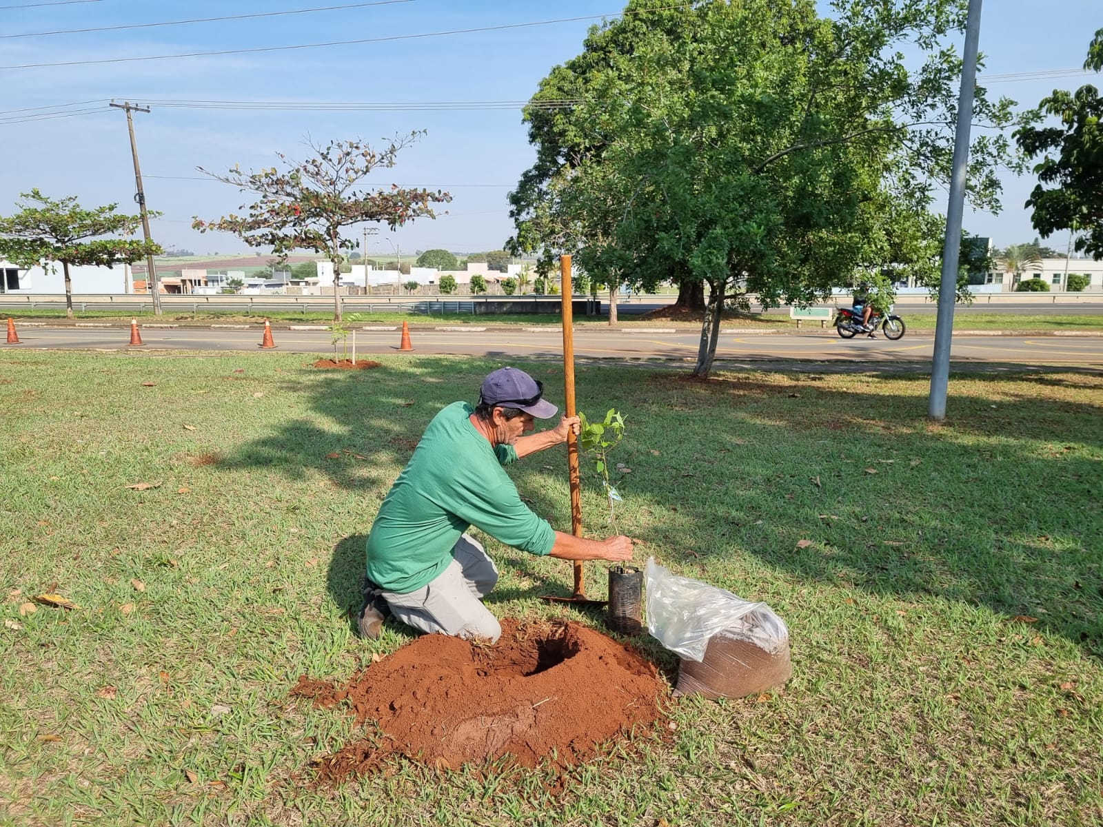 Prefeitura e Associação Jovem Aprendiz plantam 18 mudas em Artur Nogueira